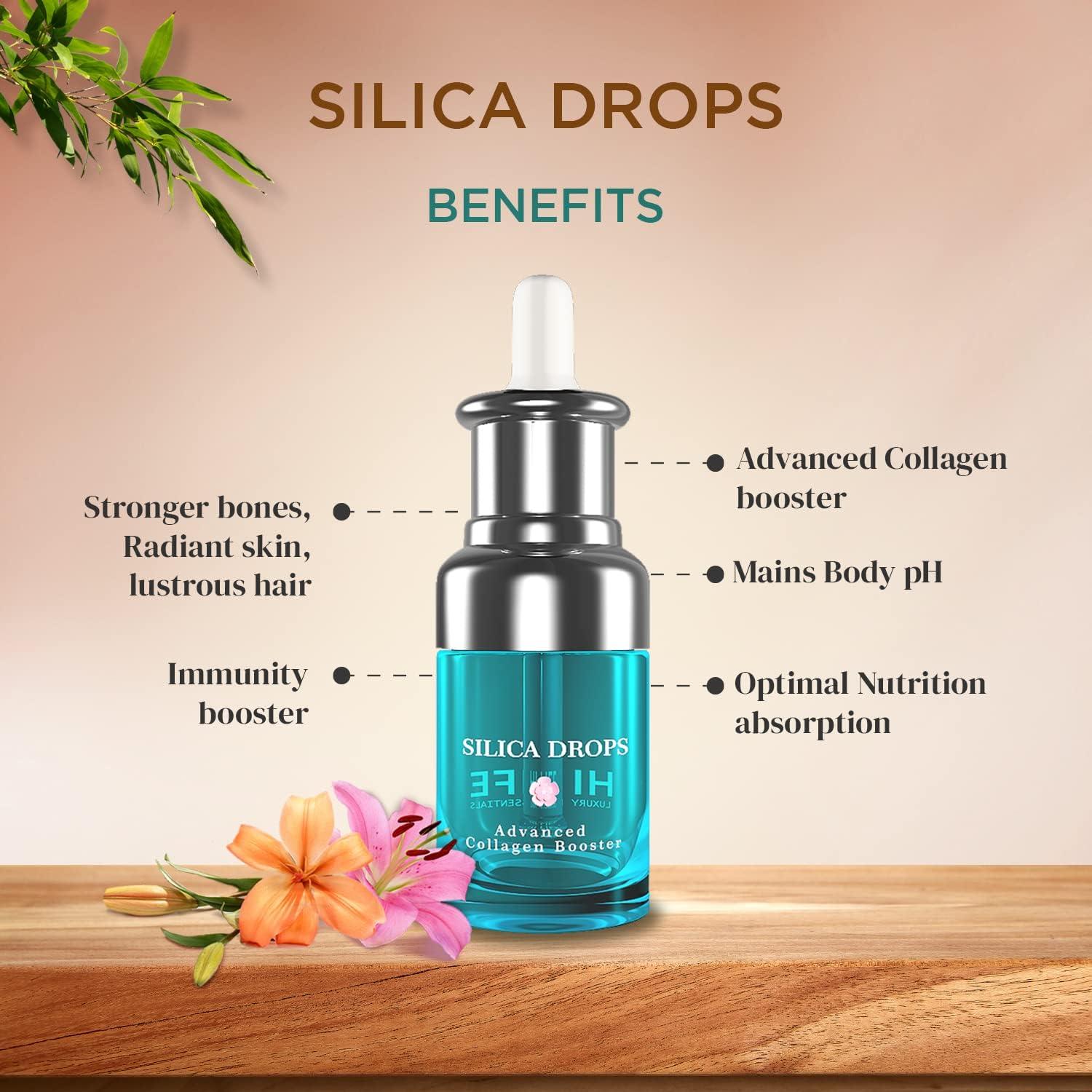 Hi Life Silica 1200 Drops: Advanced Collagen Booster for Glowing Skin ...