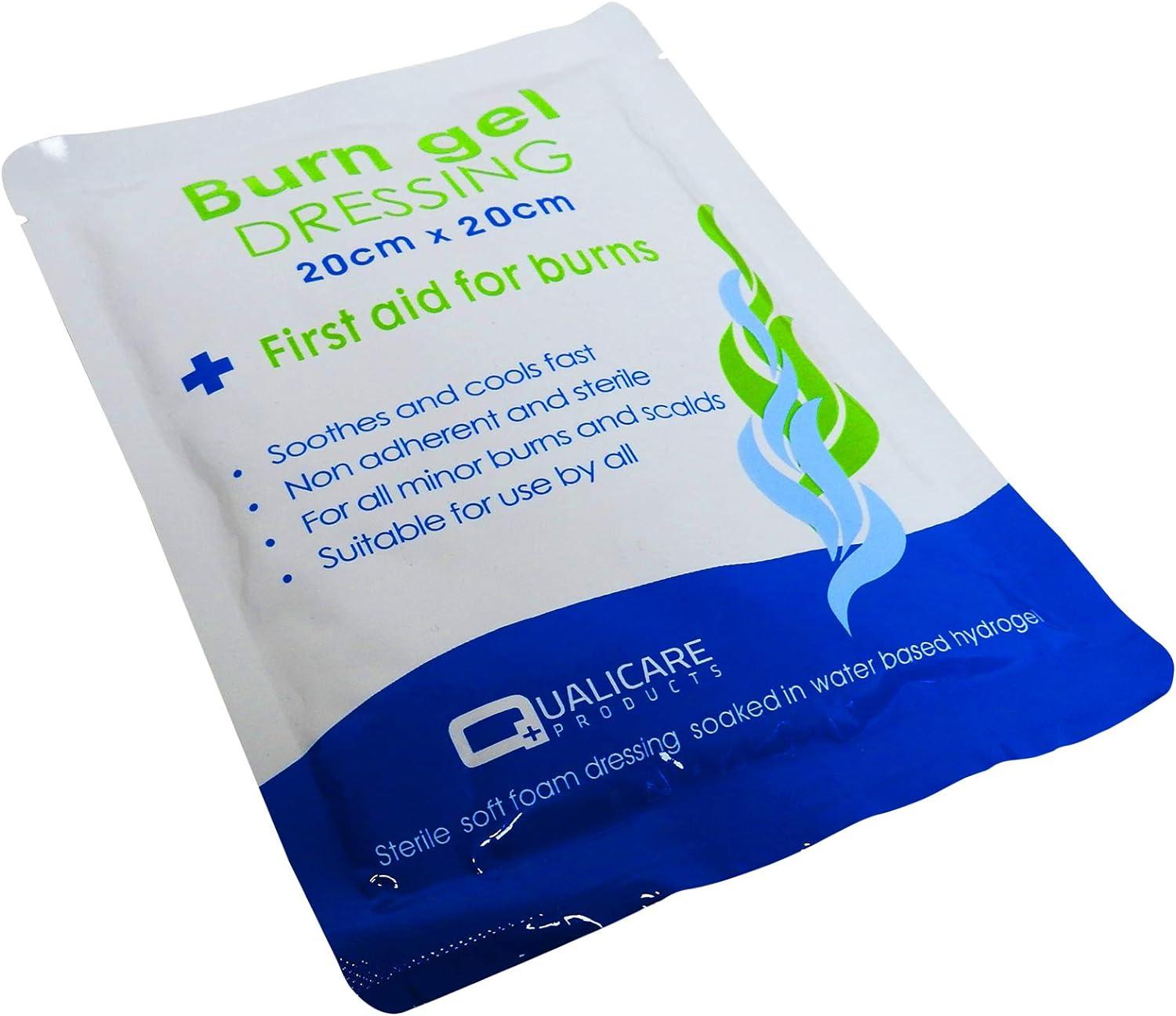 10x Large 20cm x 20cm Non-Adherent Burn Wound Dressing Pads for First ...