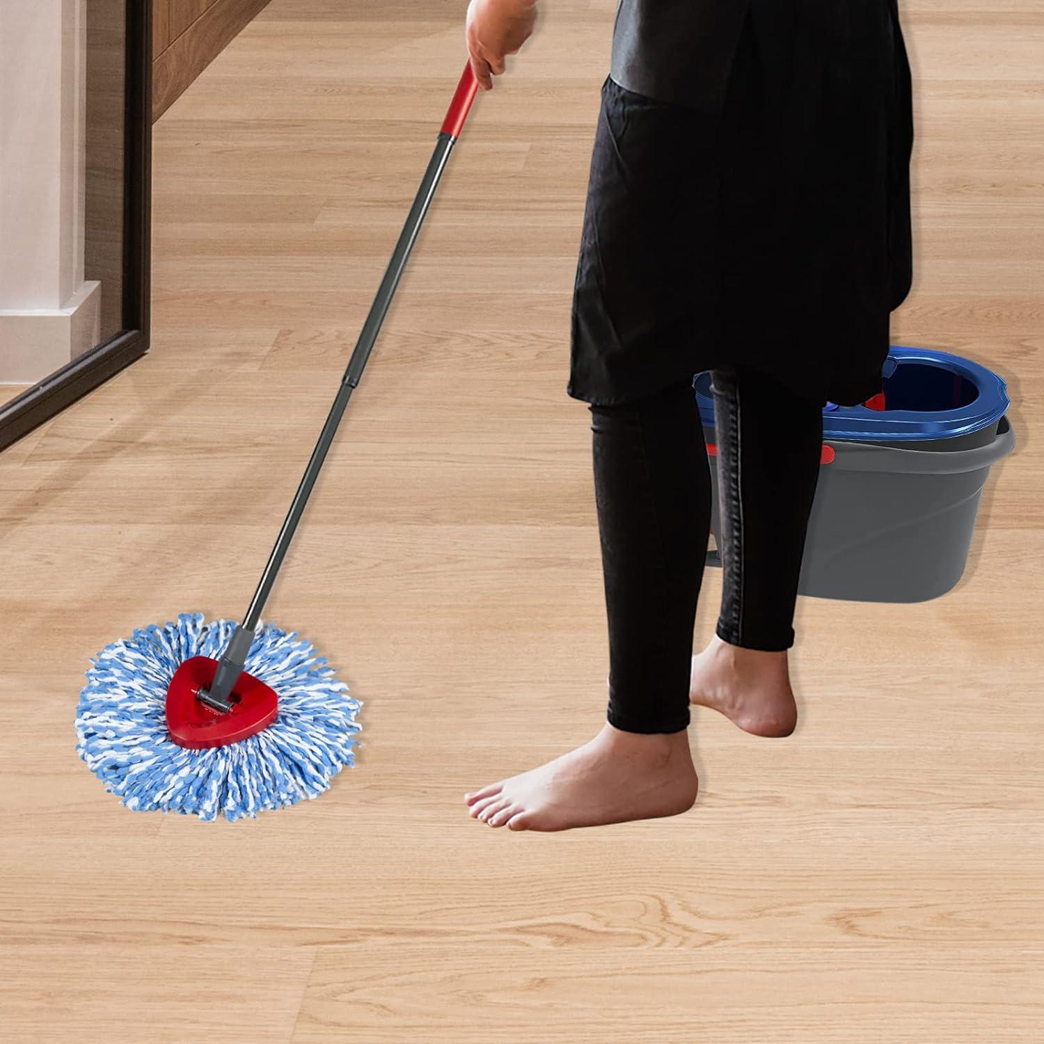 4 Pack O Cedar Spin Mop Replacement Heads - Fluffy Microfiber, Machine ...