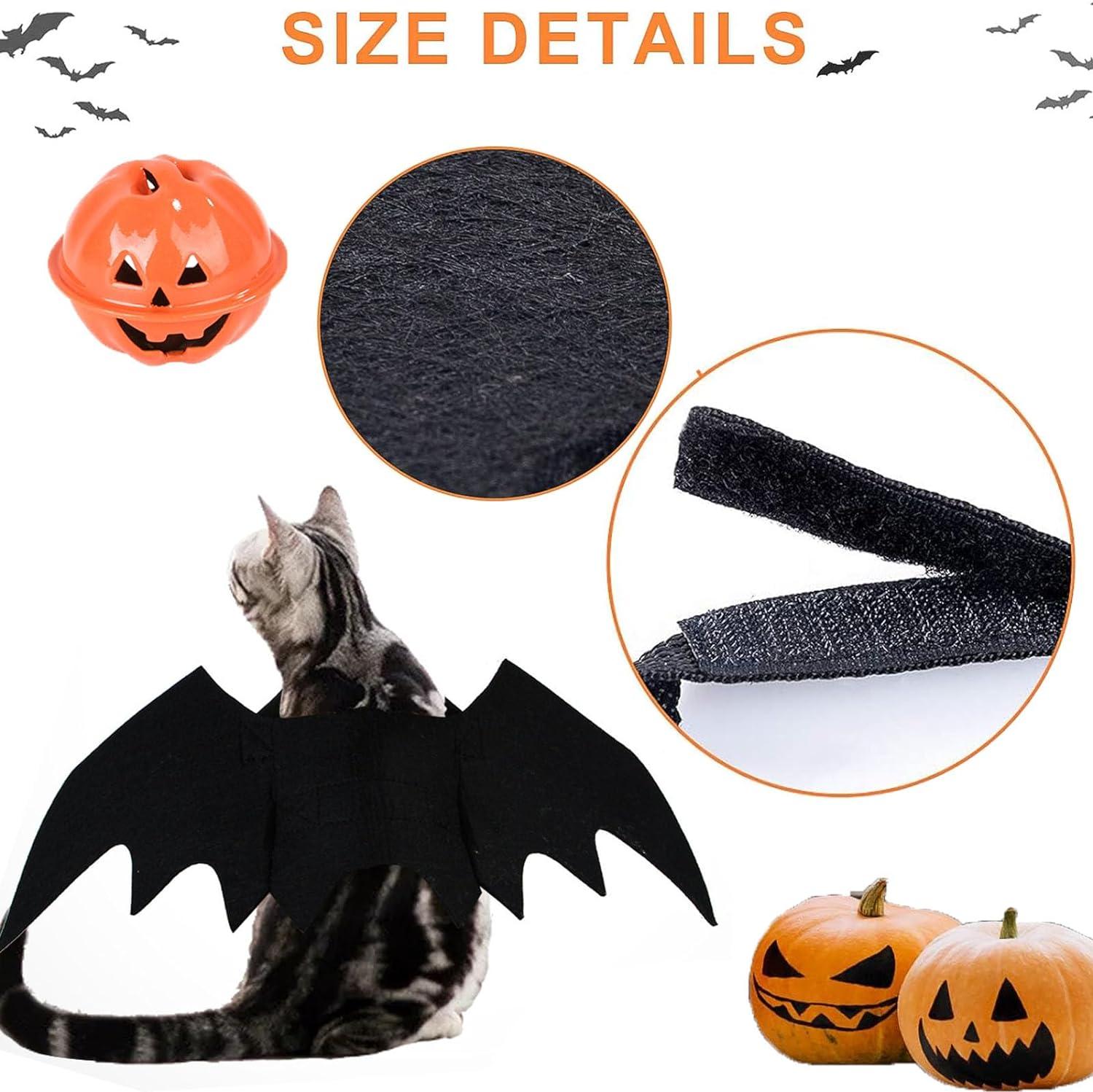 Halloween Pet Bat Wings Cat Halloween Costume Cat Costume Cute Cat ...