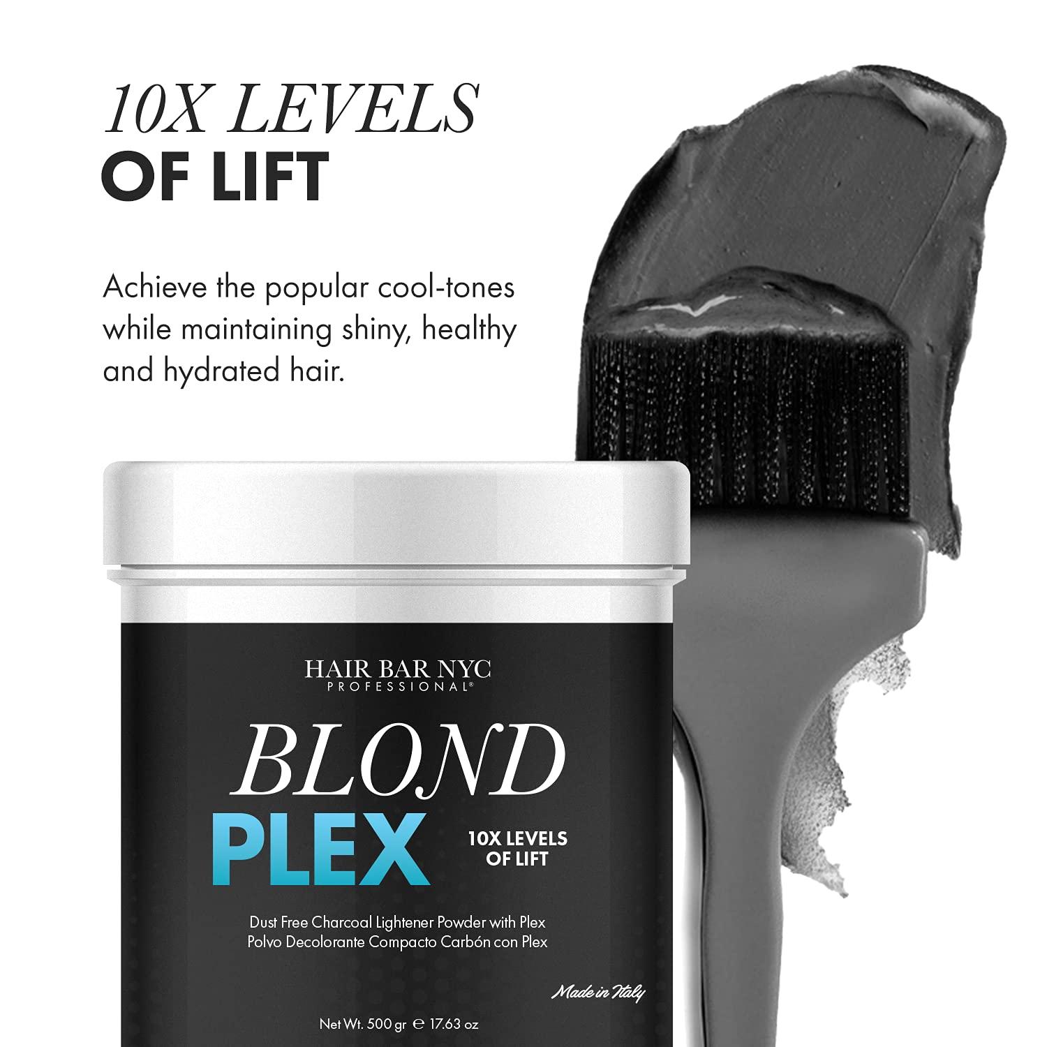 Hair Bar NYC Blond Bond Plex Extreme Lifting 10X Levels Black/Charcoal ...