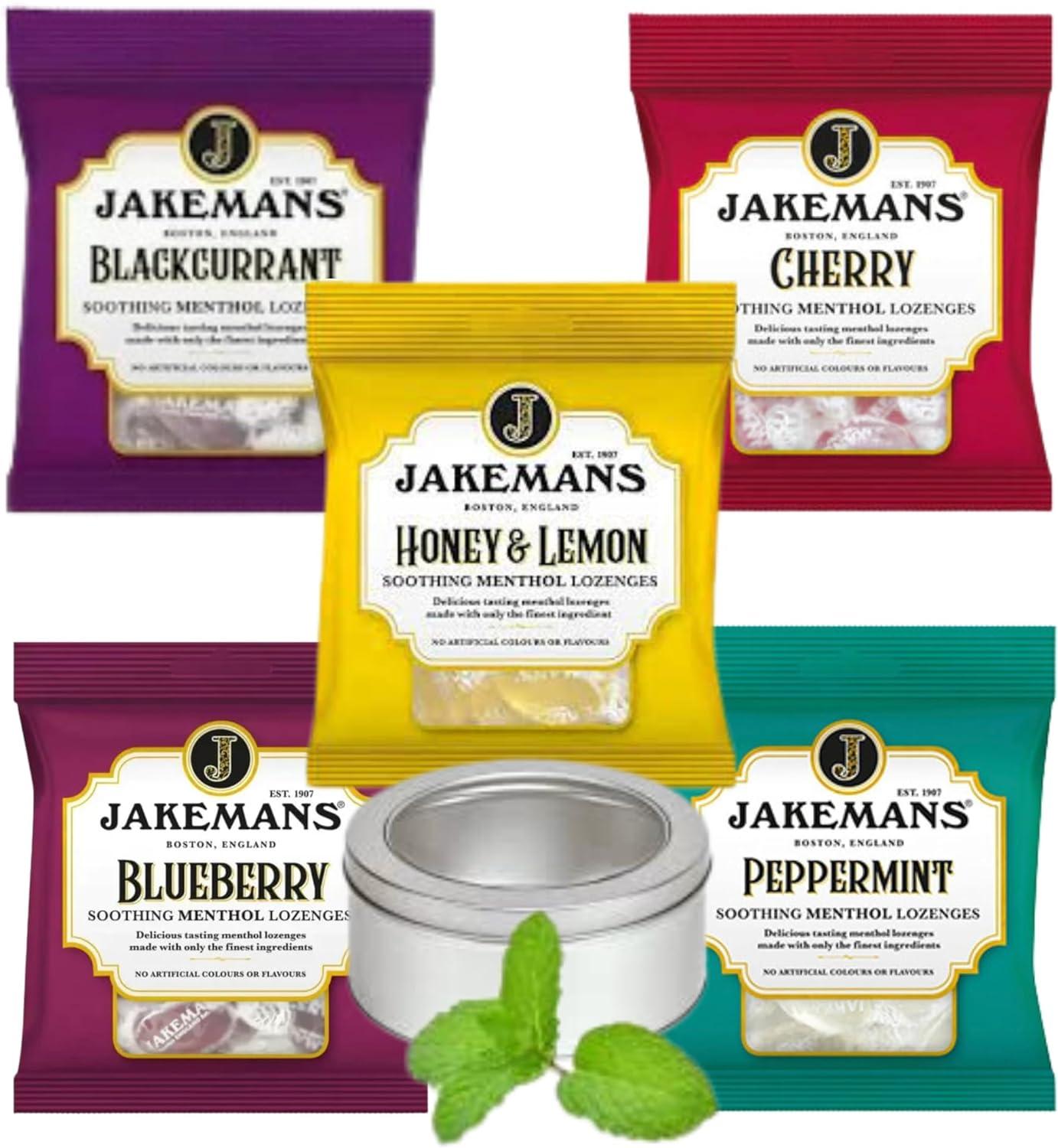 Jakemans Throat Lozenges Menthol Sweets 5-Pack Bundle - TinTastic ...