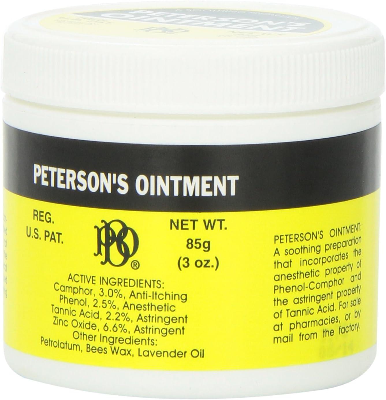 Peterson's Hemorrhoidal Ointment 3oz - Fast Relief for Hemorrhoids ...