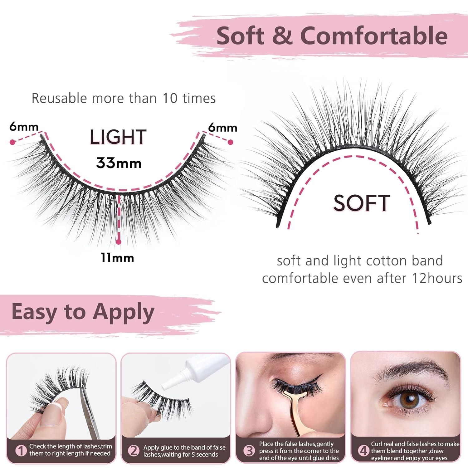 how to draw false eyelashes