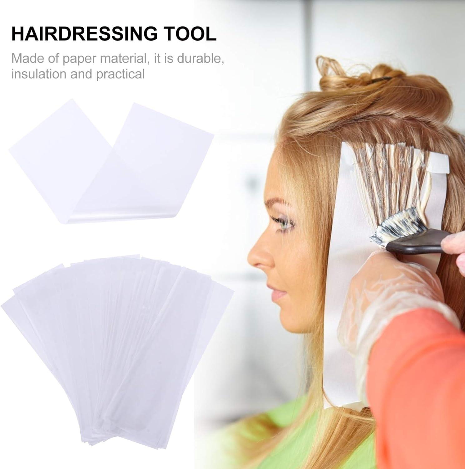 Uonlytech 200pcs Hair Dye Paper Highlighting Strips for Salon ...