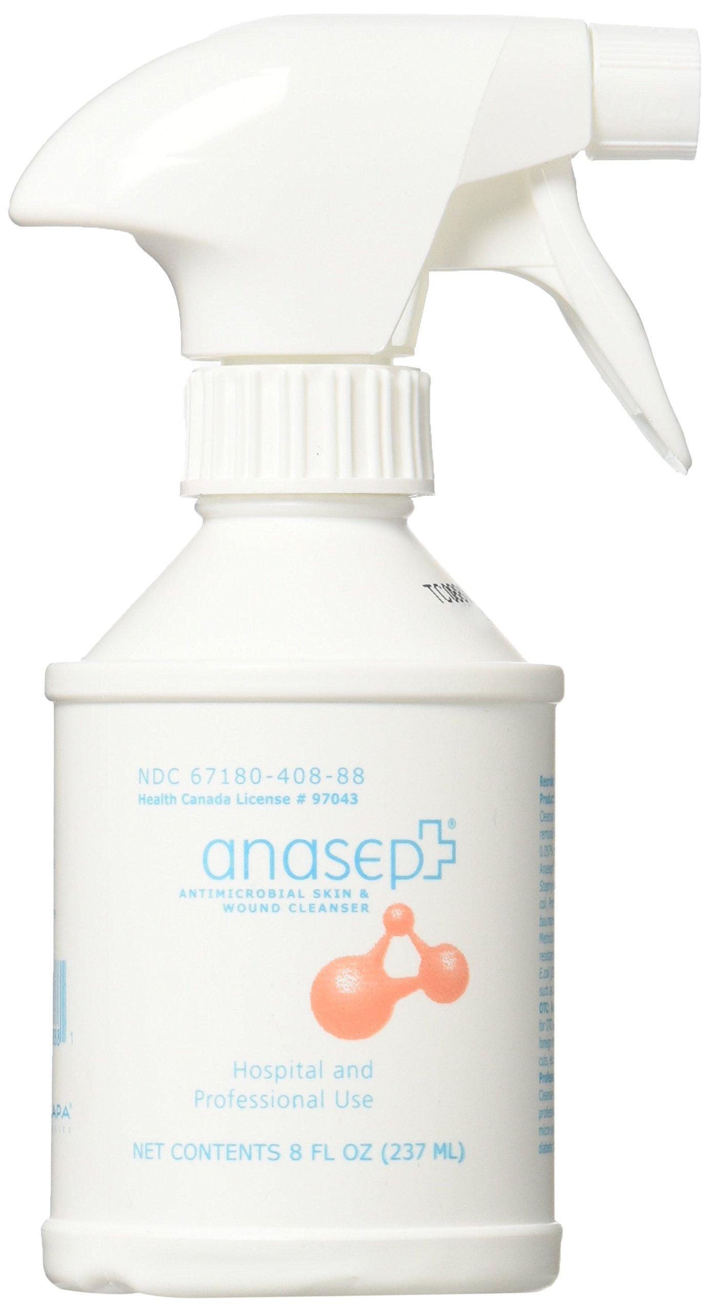 Anasept Skin and Wound Cleanser 8oz Trigger Spray - Effective Cleansing ...