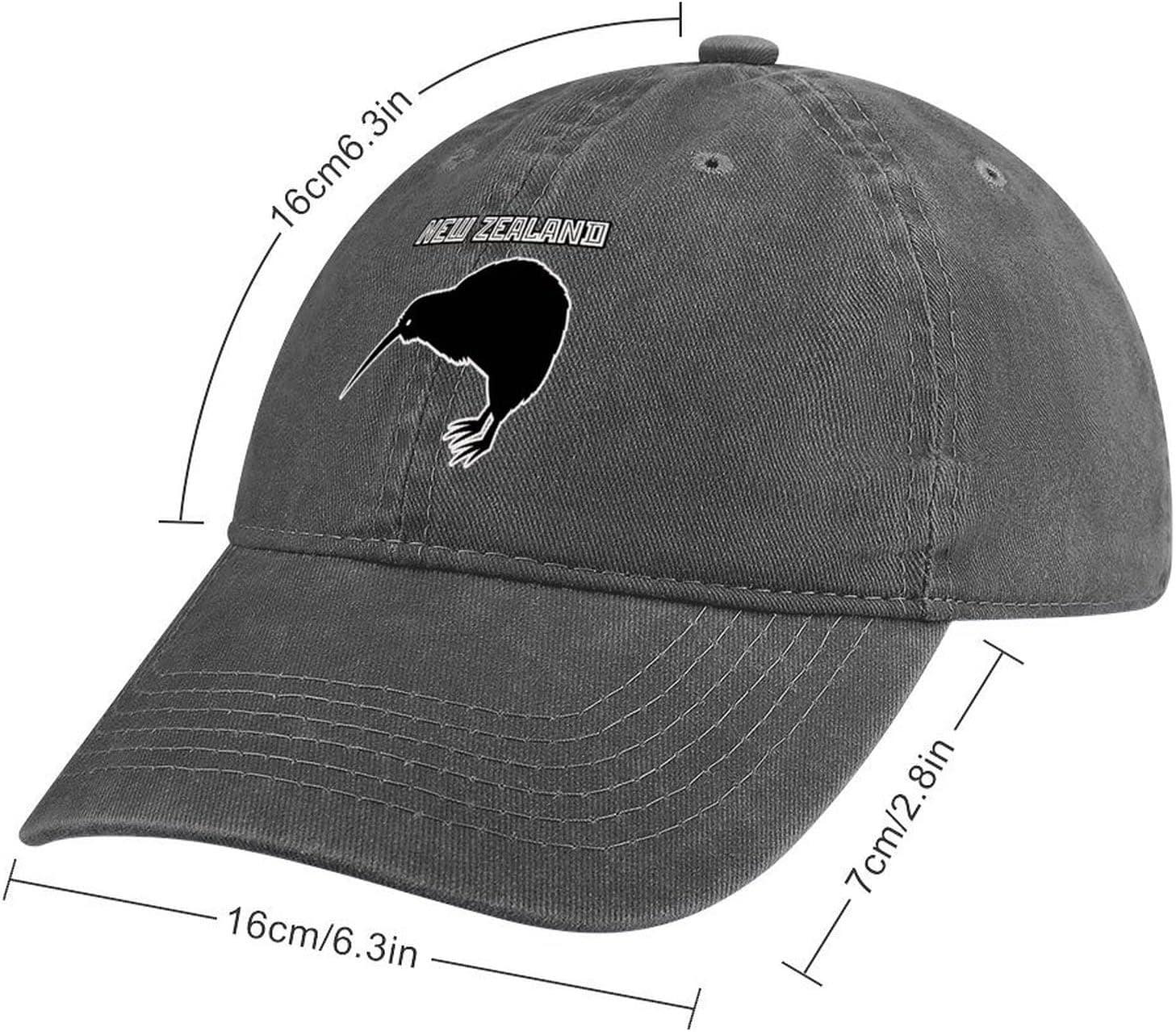 New Zealand Kiwi Bird Denim Cap - Adjustable Cotton Baseball Hat in ...