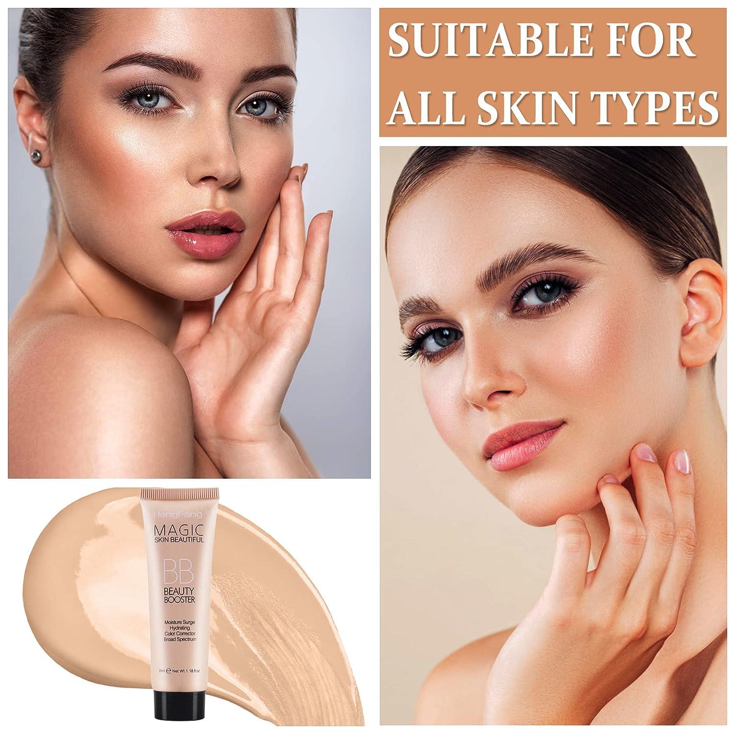 Full Coverage BB Cream Foundation - Moisturizing Liquid Makeup for ...