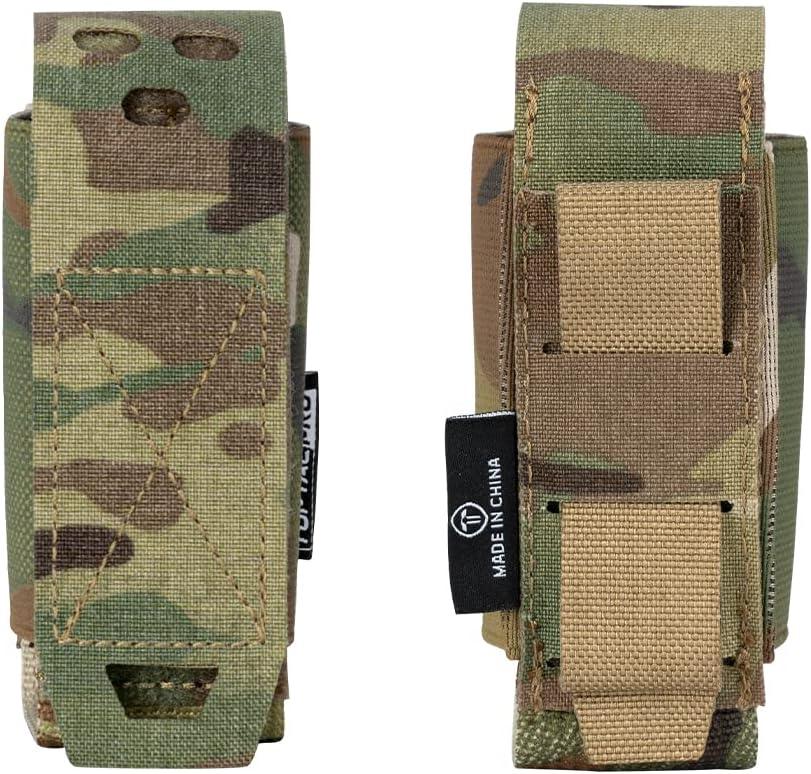 TOPTACPRO Molle Flashlight Holder Magazine Pouch Tactical Pouches ...