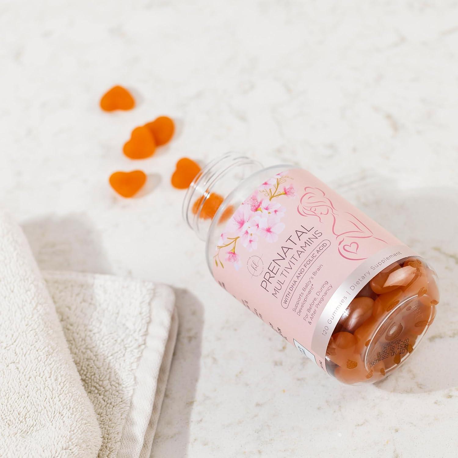 Hello Lovely Prenatals Multivitamin Gummy with Folic Acid - 120 Gummies ...