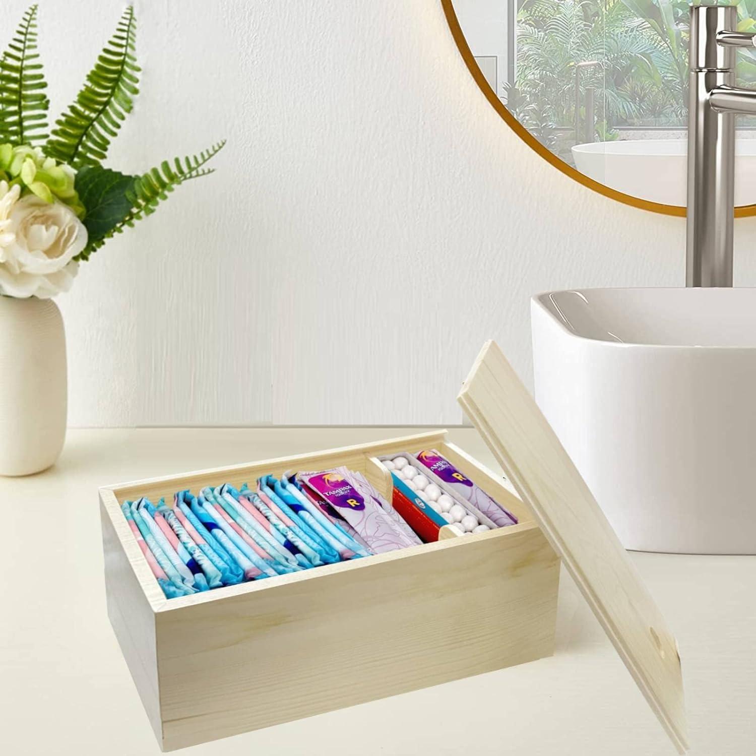 Yeebeny Sanitary Napkin Storage Container | Stylish Pad & Tampon Holder ...