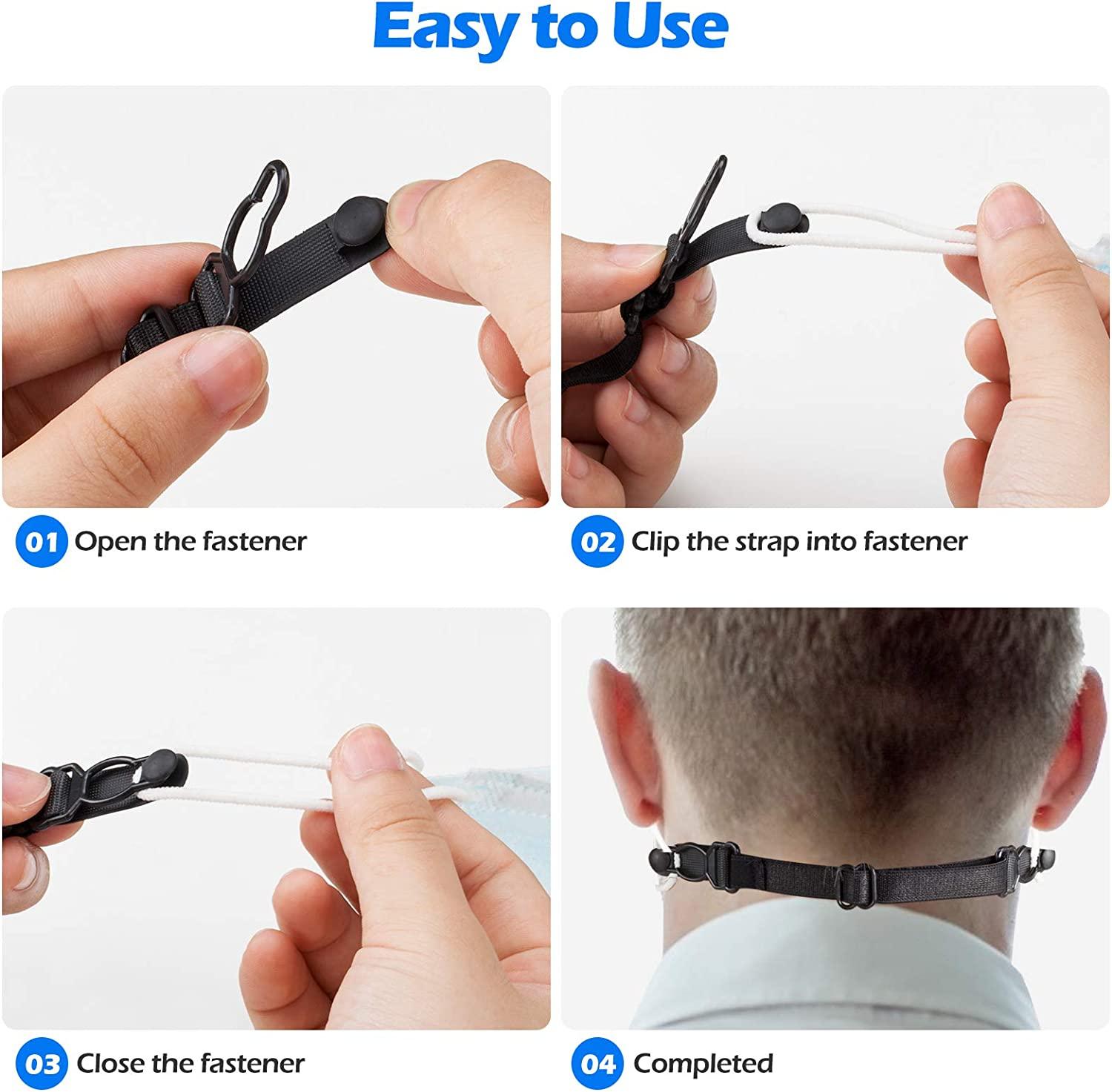 Mask Extender Strap Ear Savers - Adjustable Extension Hook for Masks ...