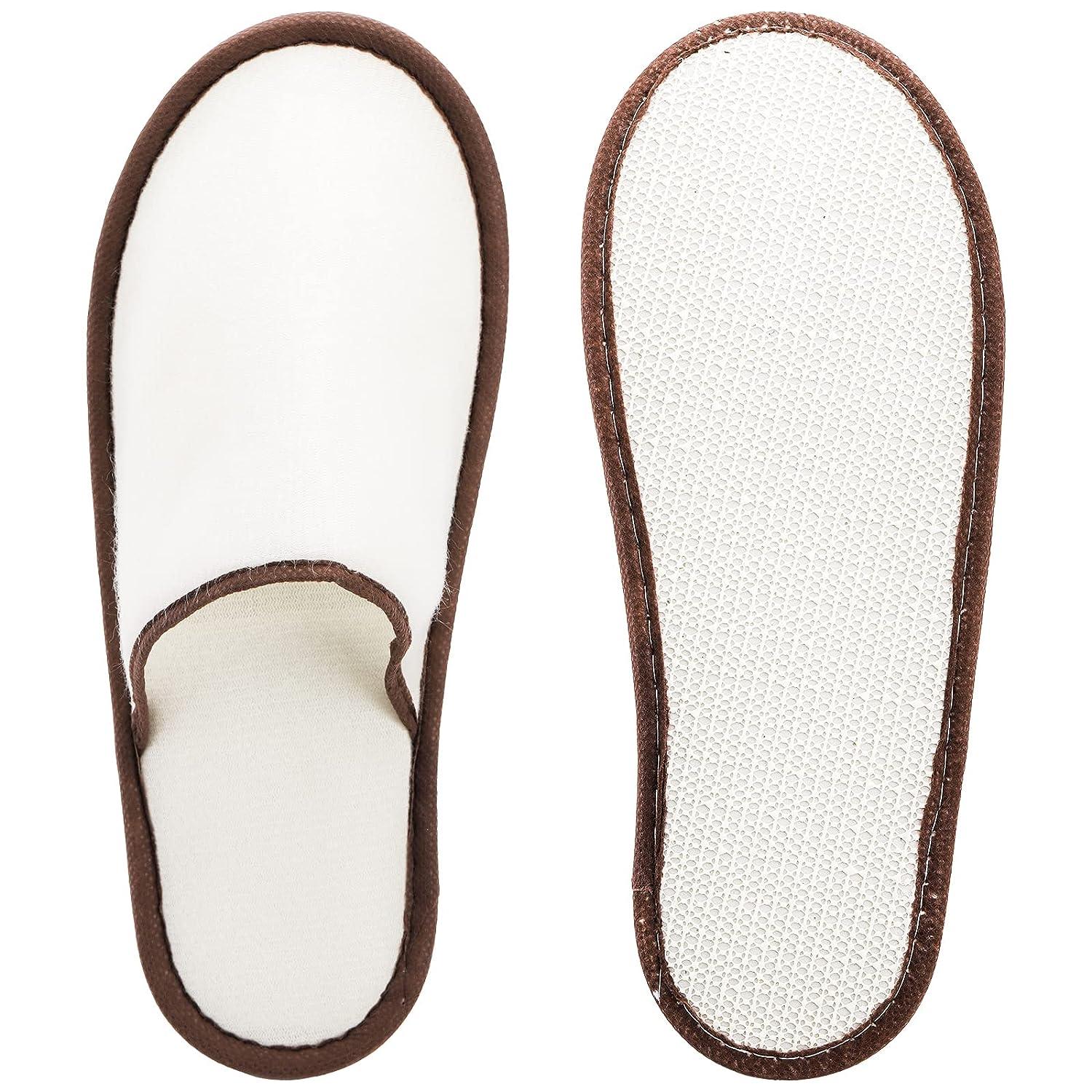 Frcctre 15 Pairs Non-Slip Disposable Spa Slippers for Women & Men ...