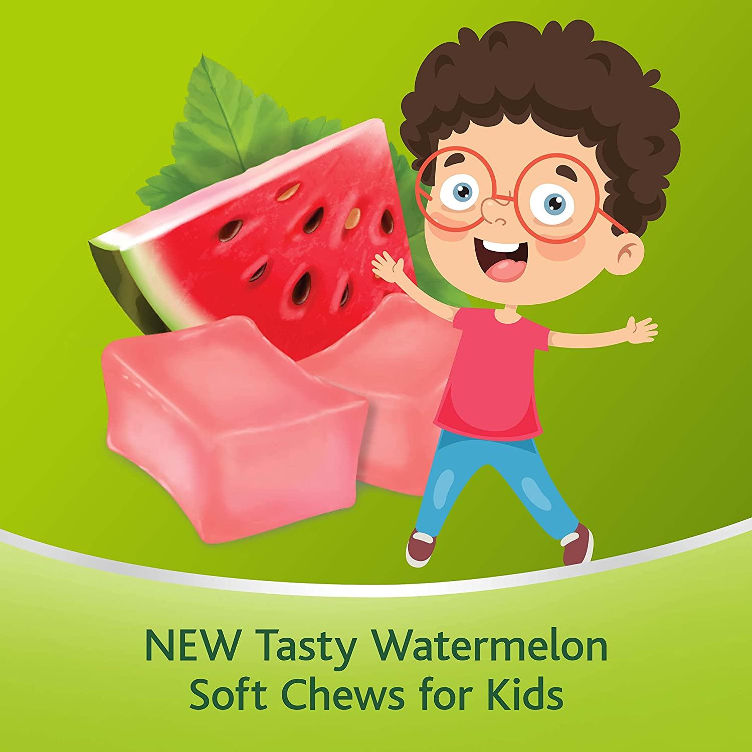 Dulcolax Kids Soft Chews Watermelon Laxative 15ct - Gentle Constipation ...