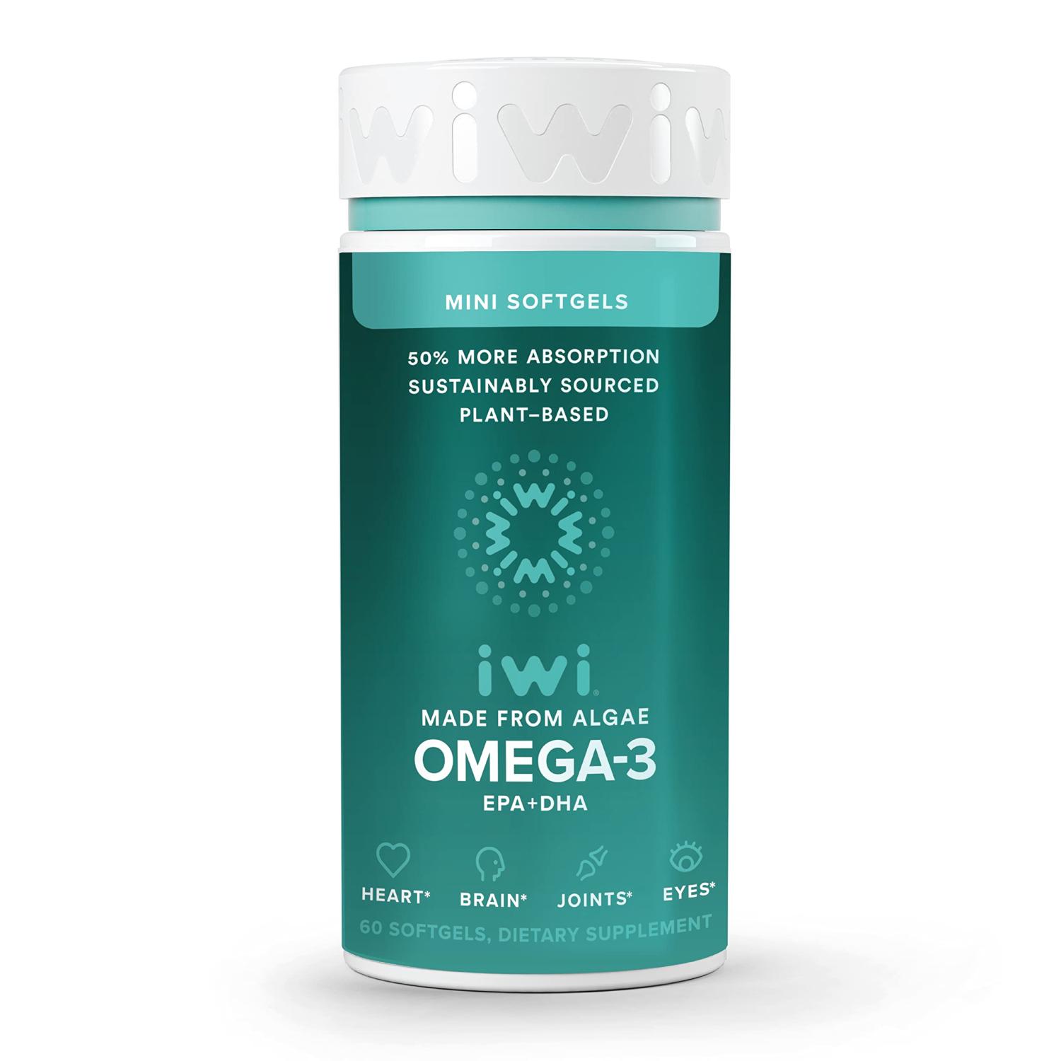iwi Omega 3 Mini: Heart, Brain, Bone, Joint, and Eye Health | 30 Day ...