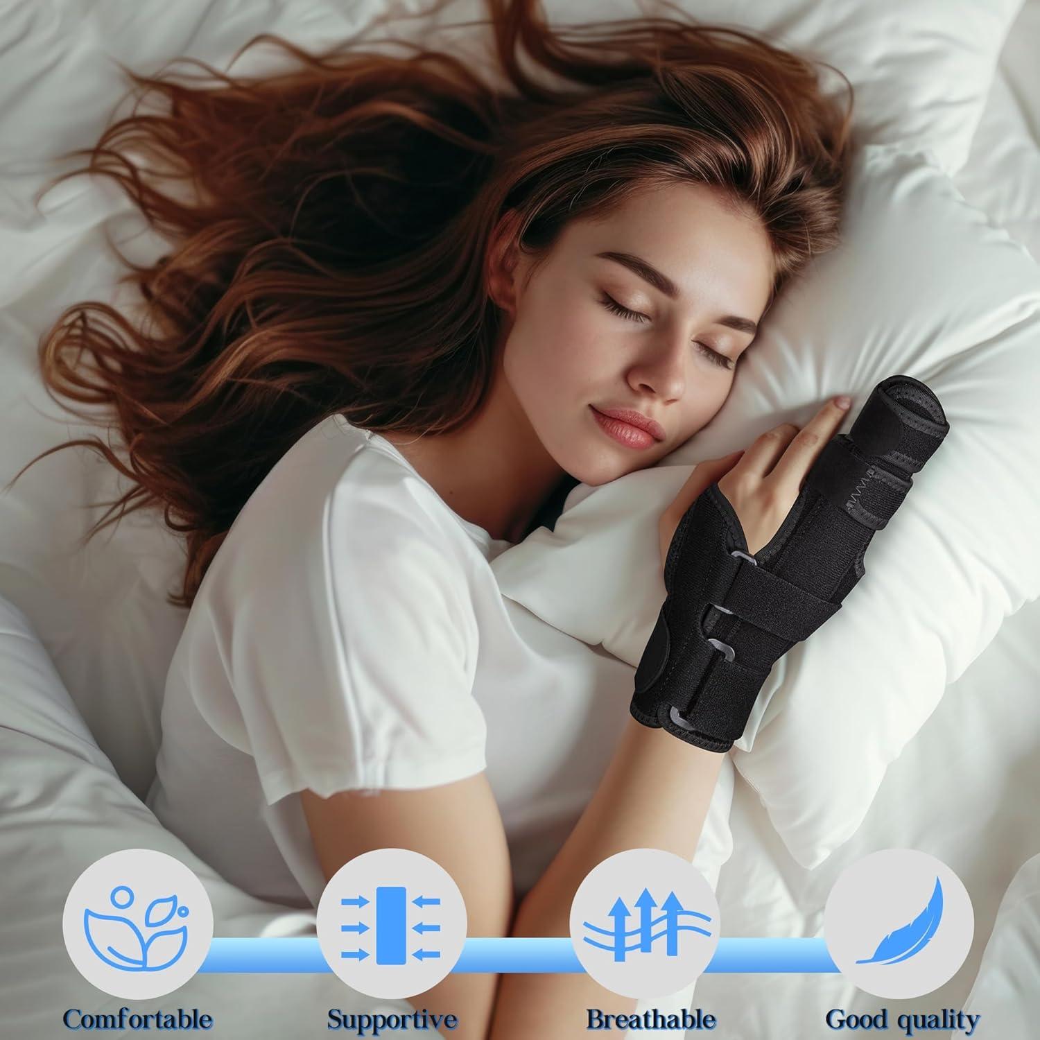 Adjustable Finger Splint Brace for Middle Pinky & Ring Fingers ...