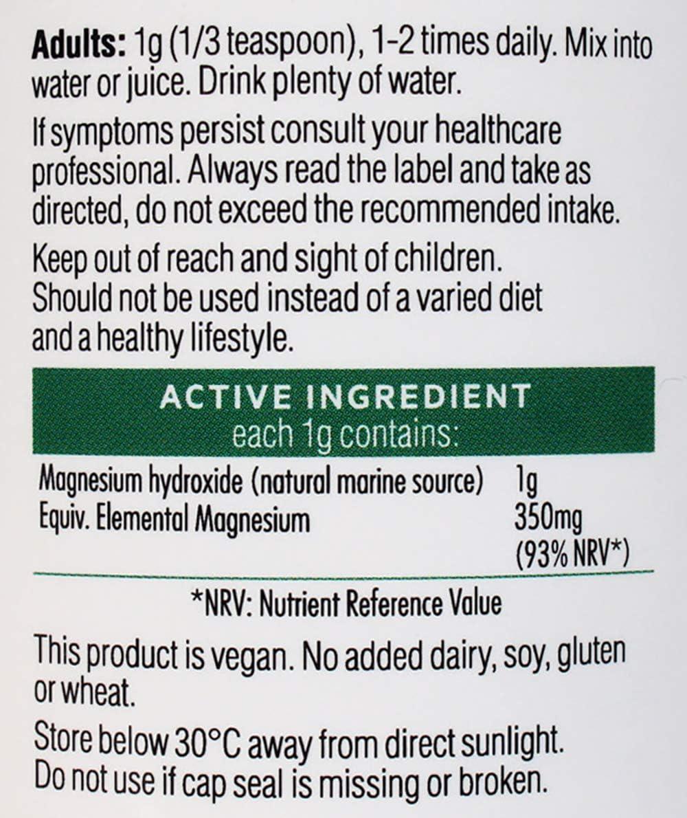 Lifestream Natural Magnesium Powder 150g - Pure Marine Source | High ...