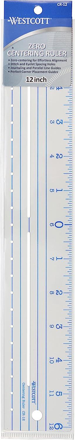 Westcott Plastic Ruler 12"-Zero Centering | Buy Now with Express ...