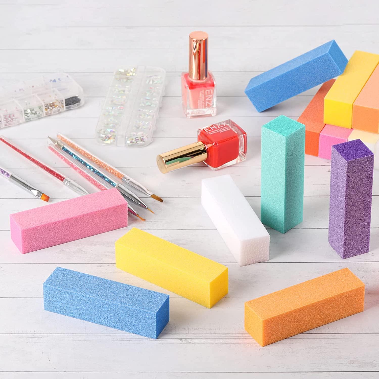 Nail Buffer Sanding Block 20 Pack - Multicolor Buffing Blocks for ...