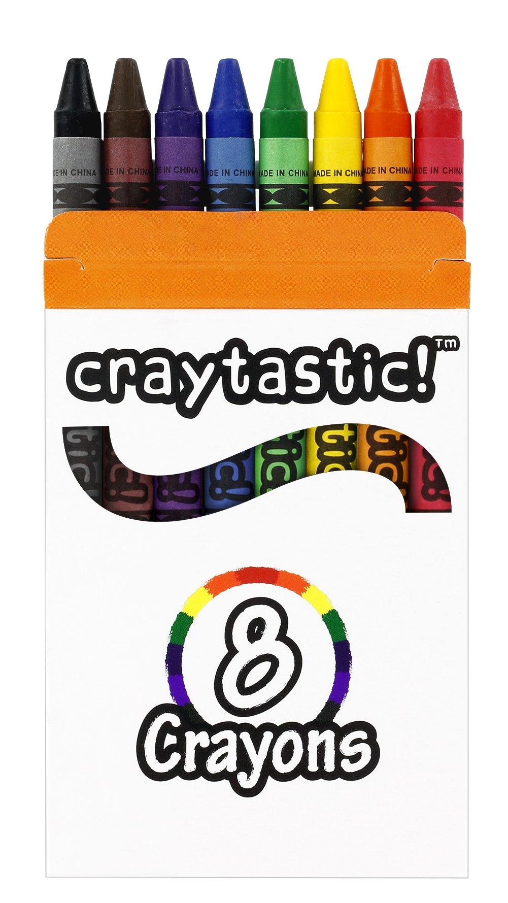 Craytastic Bulk Crayons Class Pack - 30 Boxes of 8 Colors, ASTM D-4236 ...