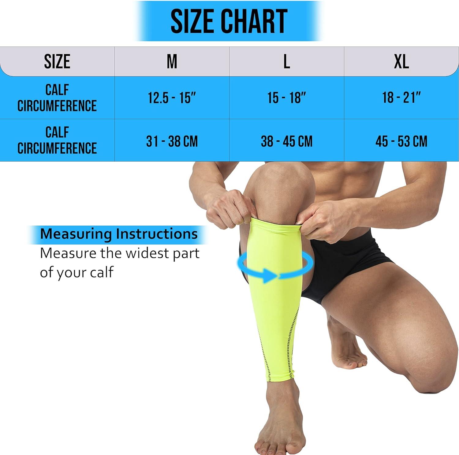 360 RELIEF Compression Calf Sleeves for Men and Women Sports | Shin ...