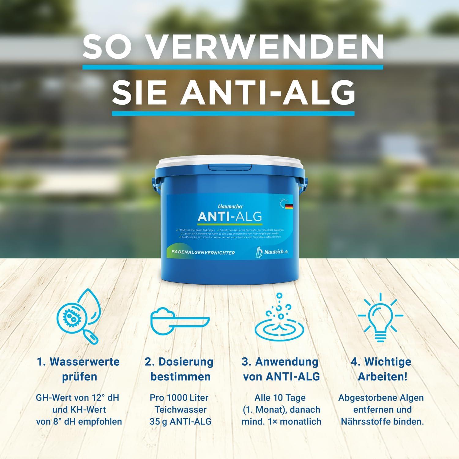 Blauteich Blaumacher Anti-Alg Thread Algae Destroyer - 10 kg Algae ...