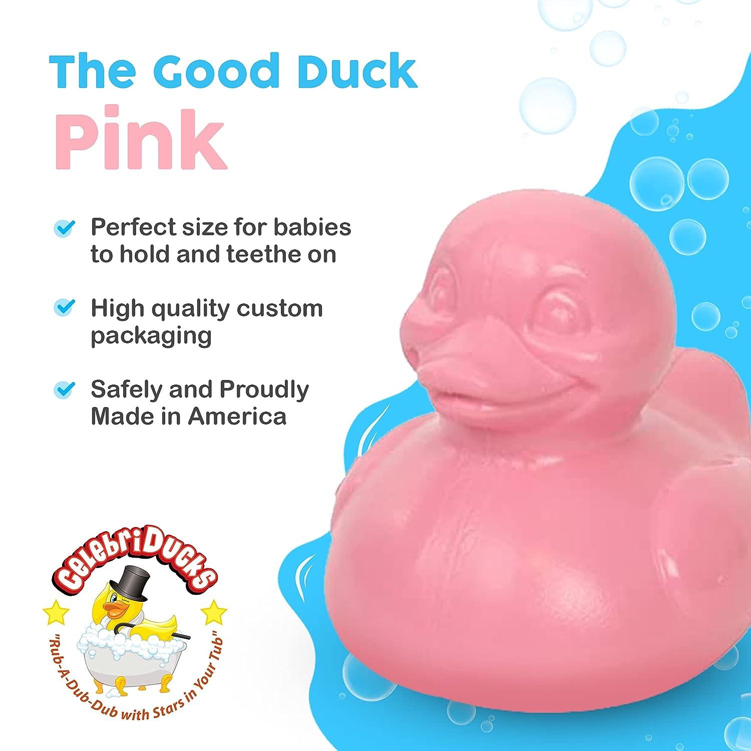 CelebriDucks Pink Good Duck PVC-Free Baby Teether- Safe and Fun ...