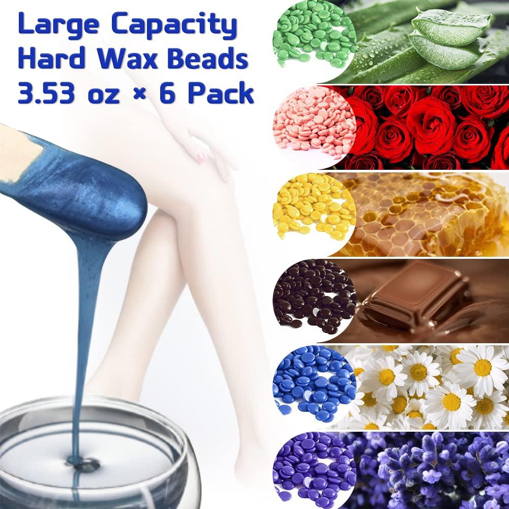 Waxing Kit for Women - Home Wax Warmer Kit with 1.3 lb Hard Wax Beads ...
