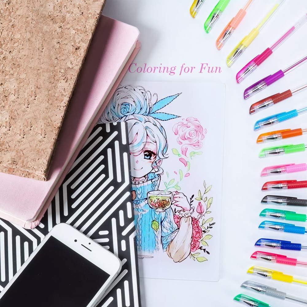 adult gel pen coloring book