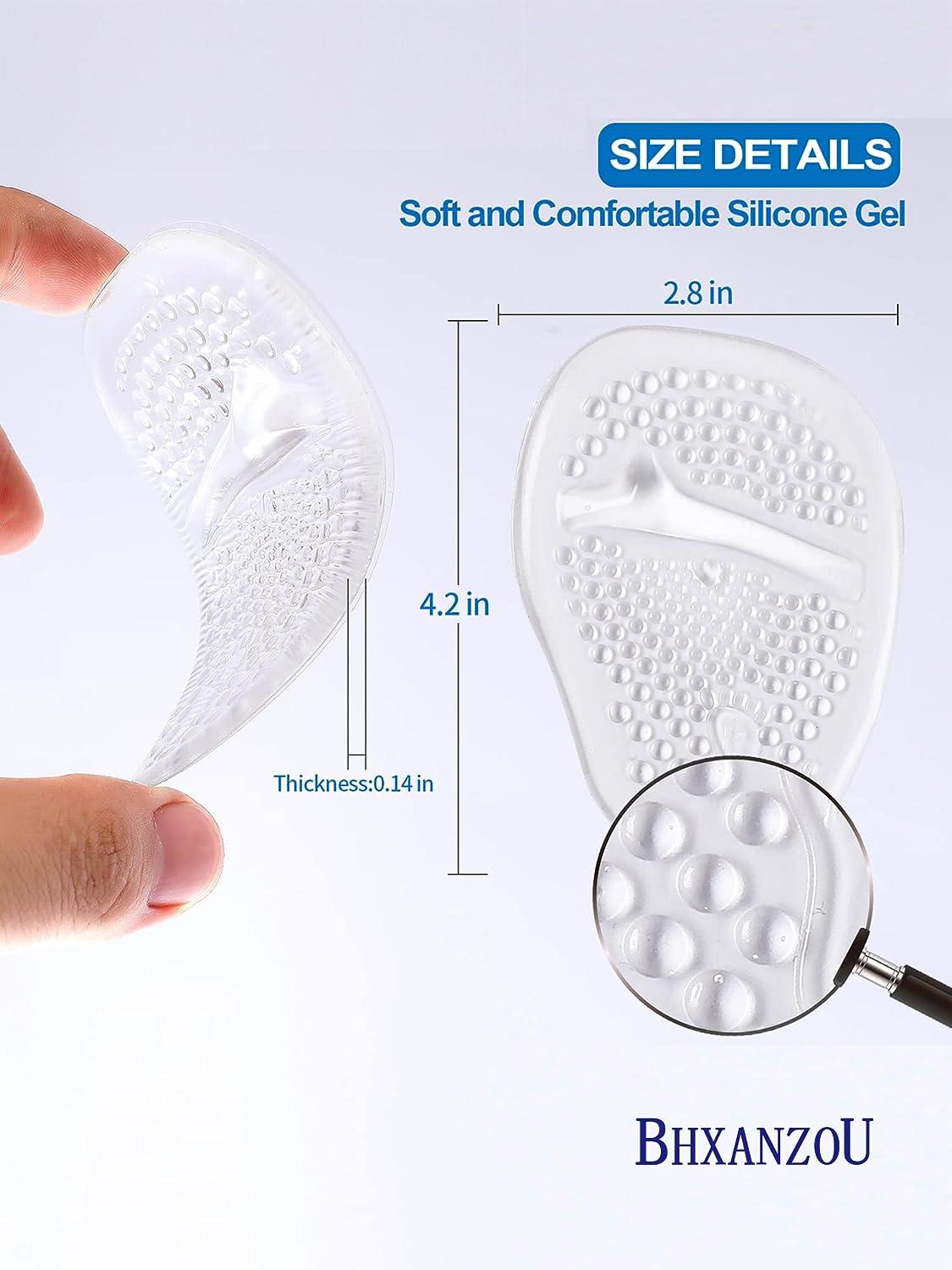 BHXANZOU Clear Small Bulge Forefoot Pain Relief Cushions - 3 Pairs for ...