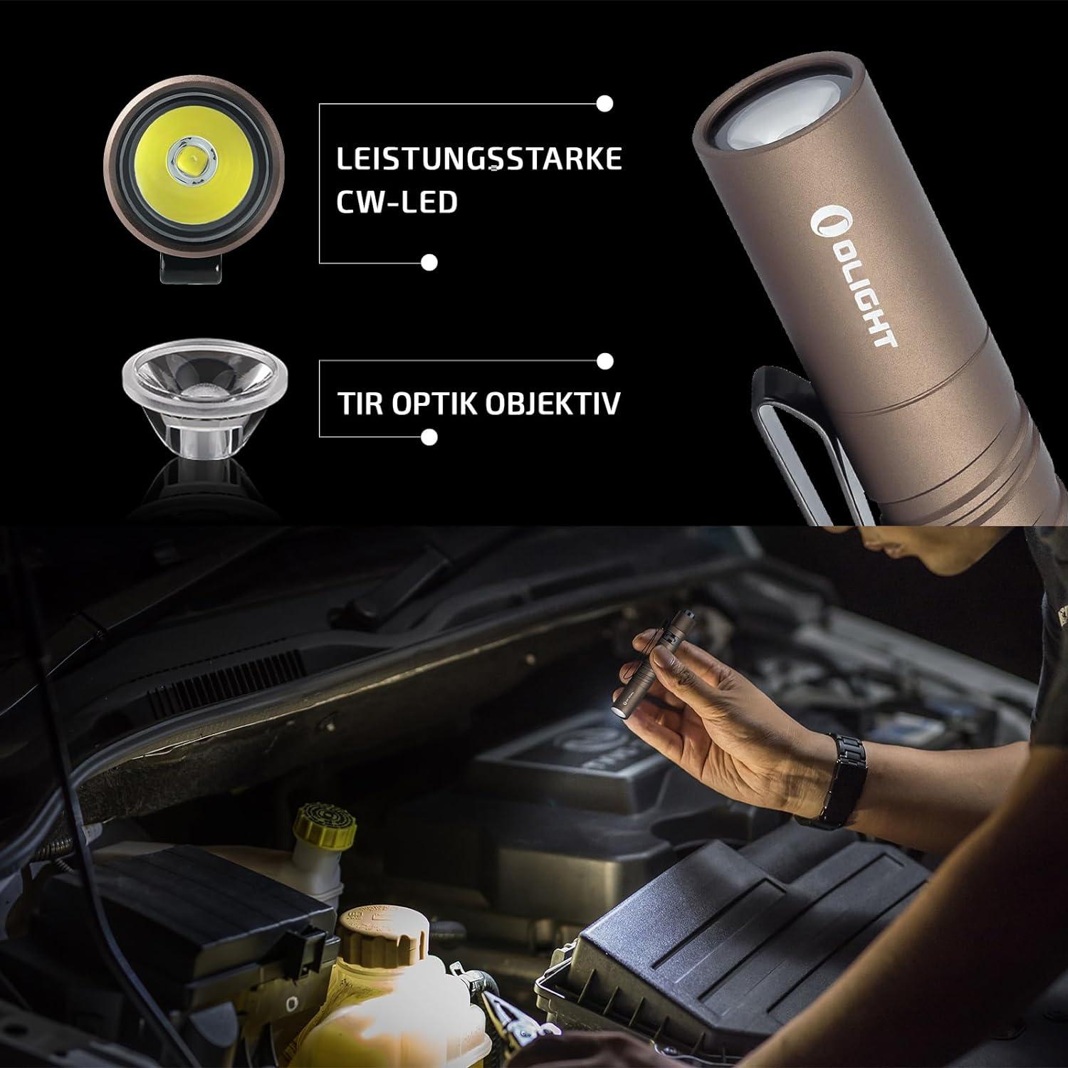 Olight i3T EOS Mini LED Flashlight - 180 Lumens 60m Range Waterproof ...