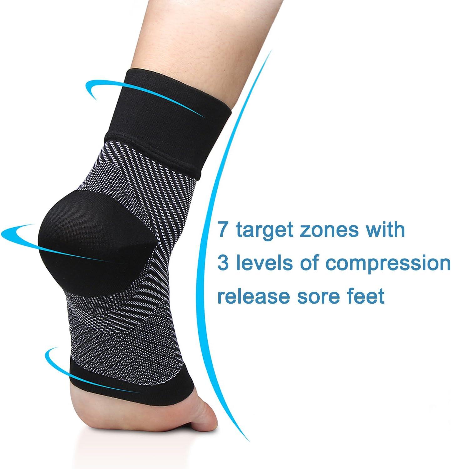 Buy Aival Compression Plantar Fasciitis Socks - Arch Support & Pain ...