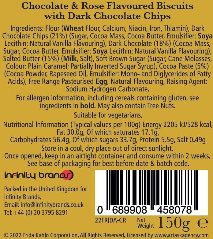 Frida Kahlo | Pure Butter Chocolate & Rose Flavoured Biscuits Gift Tube ...