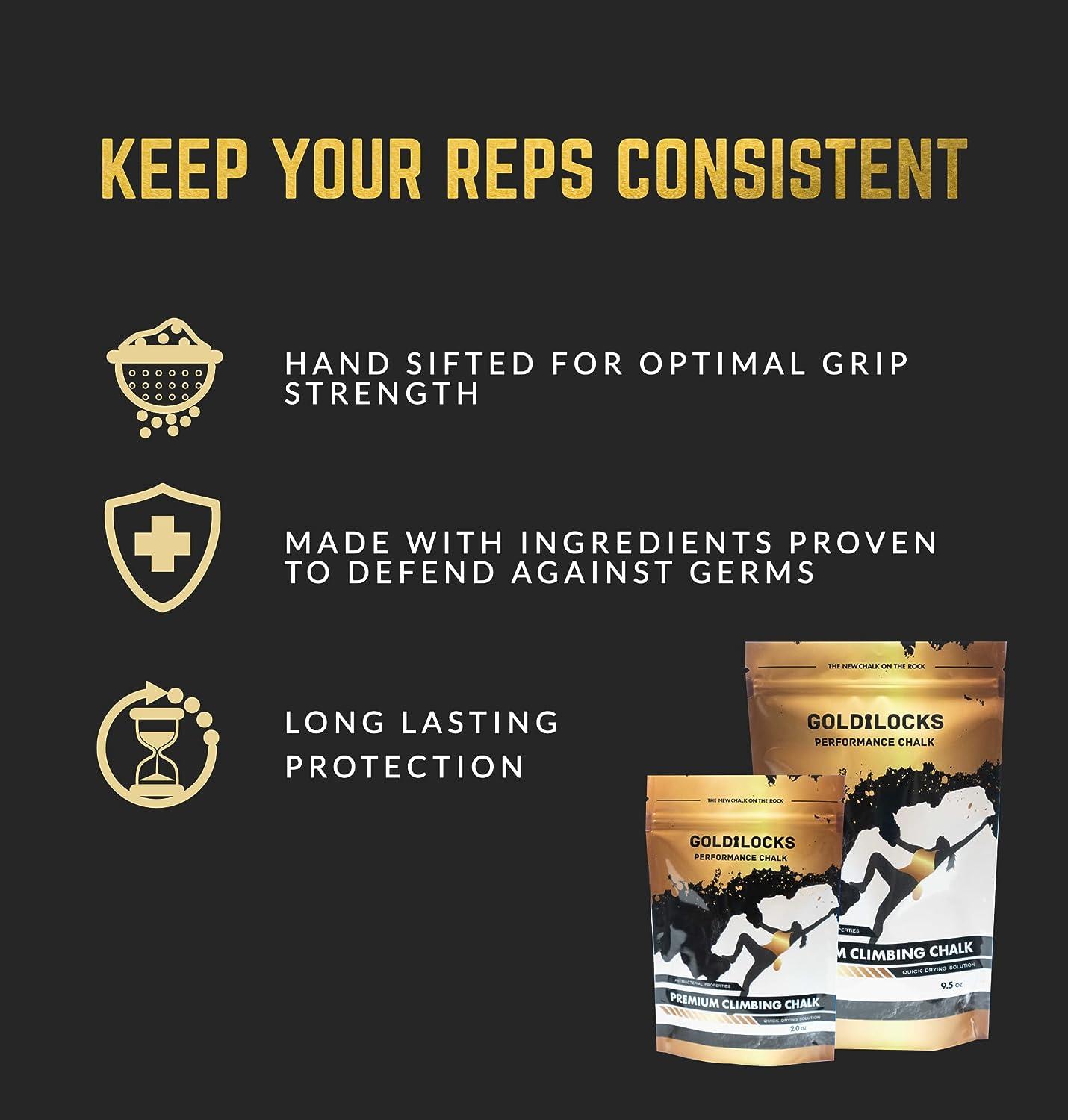 BTG Goldilocks Chunky Chalk for Rock Climbing, Crossfit, Weight ...