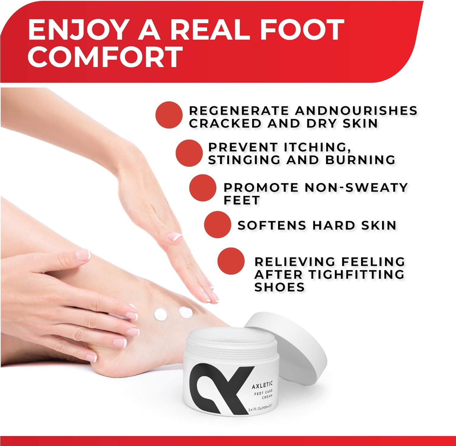 Axletic Intensive Foot Cream - Urea Cream for Cracked Heels, Dry Skin ...