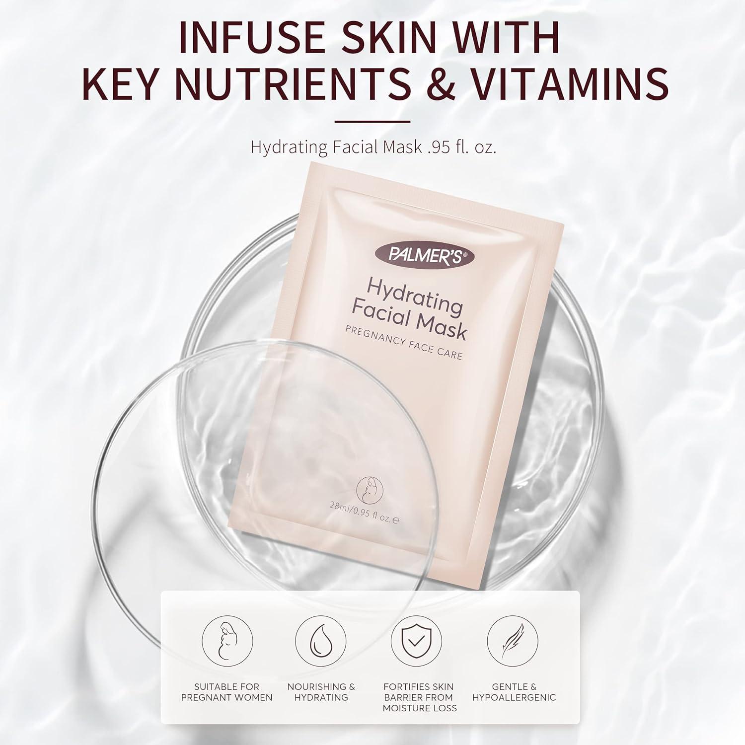 Palmers Pregnancy Hydrating Facial Sheet Masks 0.95 fl. oz. (Pack of 5 ...