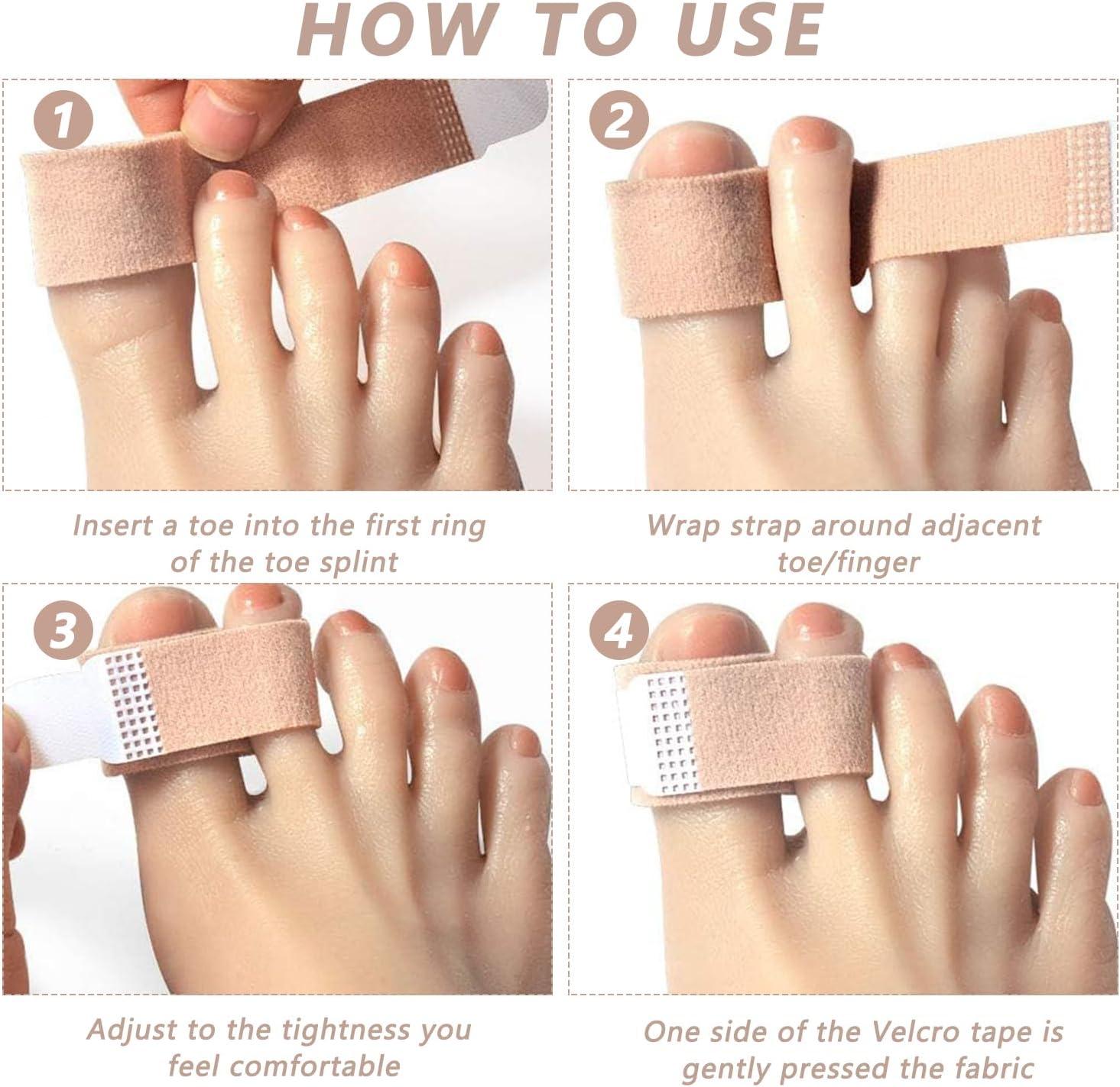8-Piece Toe Protection & Hammer Toe Correction Bandages | Fix Crooked ...