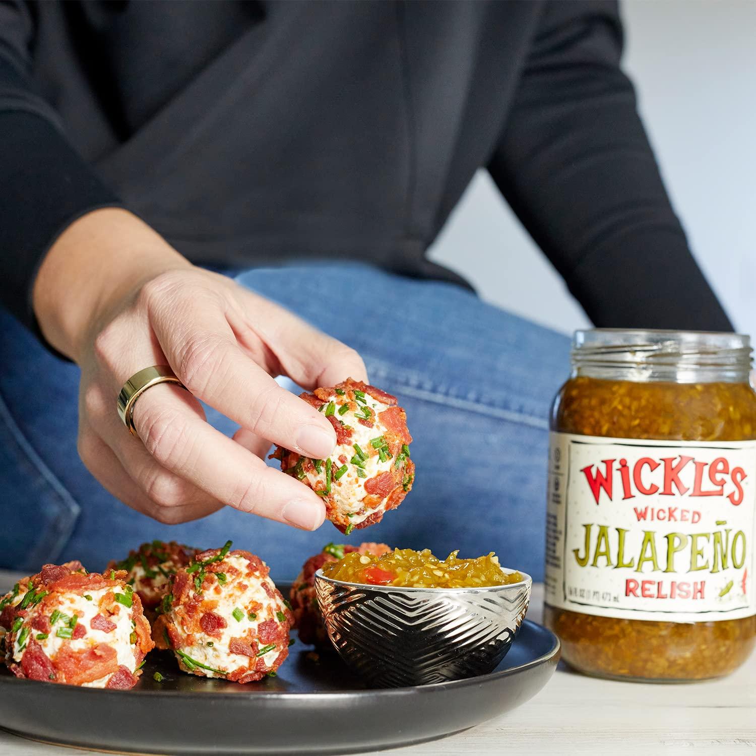 Wickles Wicked Jalapeno Relish 16oz - Pack of 3 | Spicy Condiment for ...