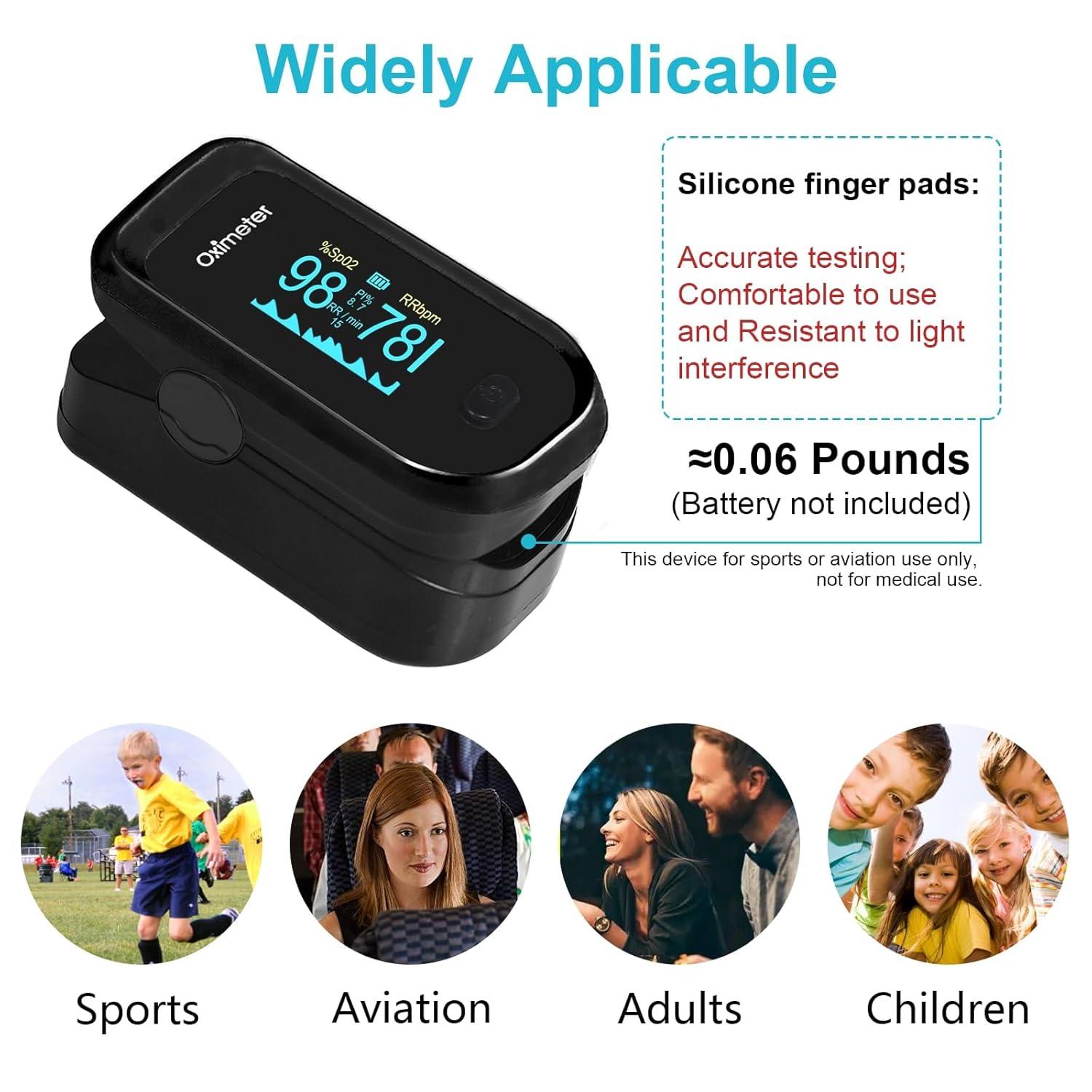 Buy TYNDALL Pulse Oximeter Fingertip - Advanced 4 Data & Respiratory ...