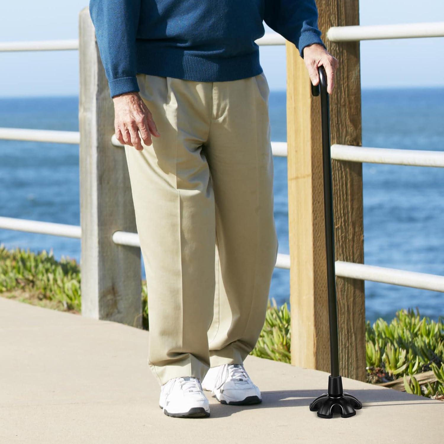 Milisten Rubber Cane Tip Self Standing Support Base Foot Pad ...