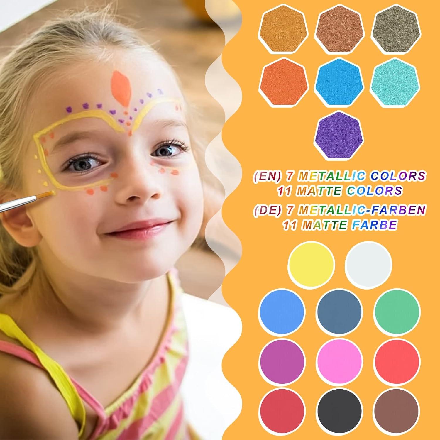 Janolia Facial Color Face Painting Set | Body Paint for Cosplay ...