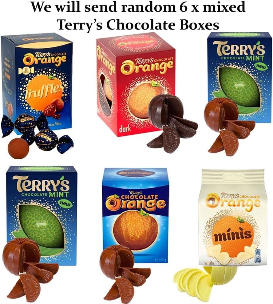 6 x Mixed Terry's Chocolate Orange Selection Gift Boxes - Milk White ...