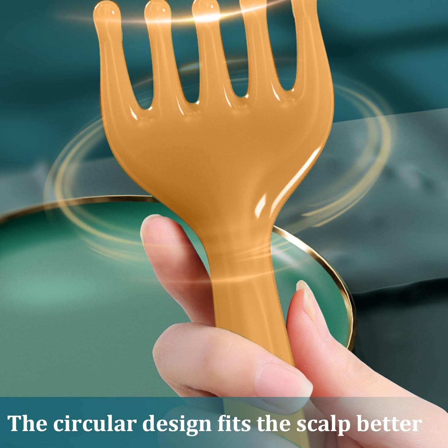 Scalp Ridge Massager Set - 2 Resin Devices for Hair Growth & Lymphatic ...