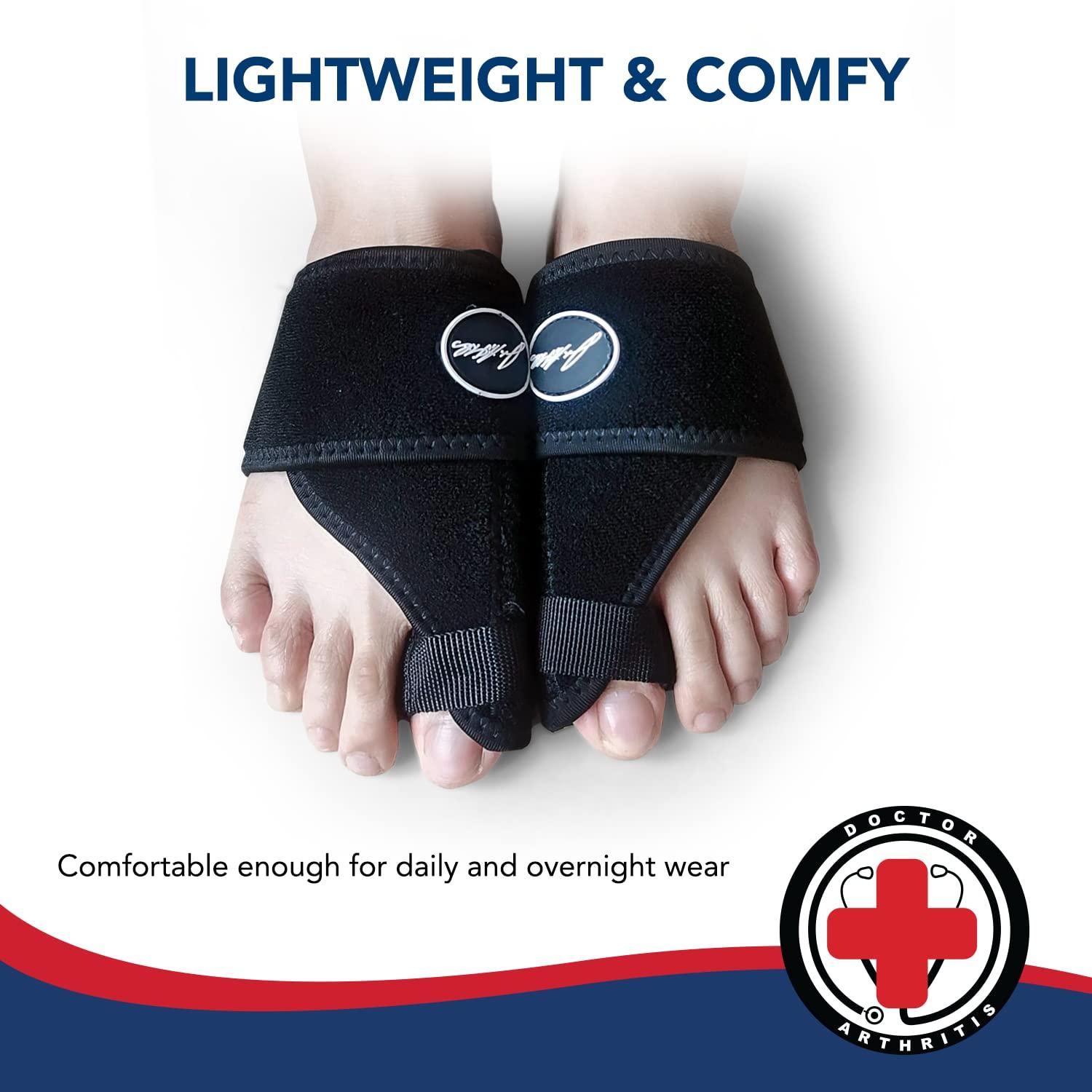 Dr. Arthritis Toe Straightener Foot Brace - Adjustable Big Toe ...