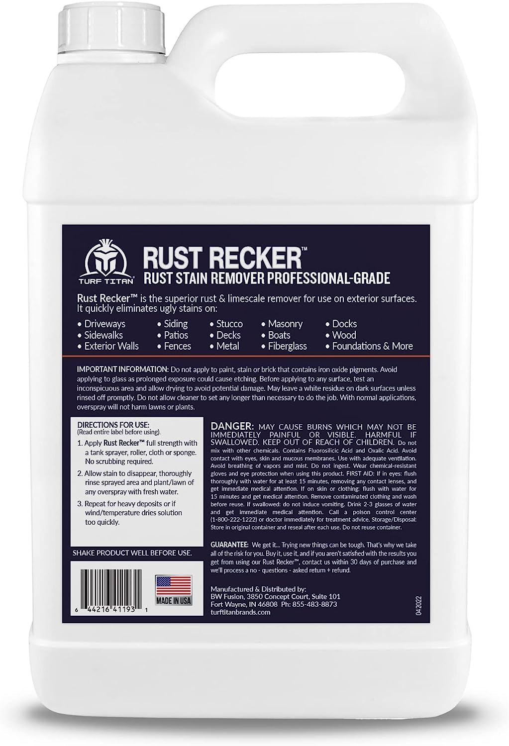 Turf Titan Rust Recker - Powerful Liquid Rust Remover for Metal ...