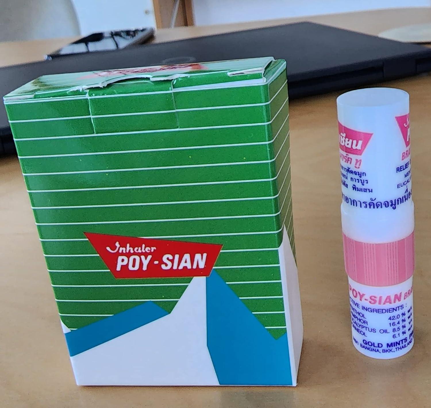 Poy-Sian Inhaler Stick (1 Piece) | Fast Relief for Nasal Congestion