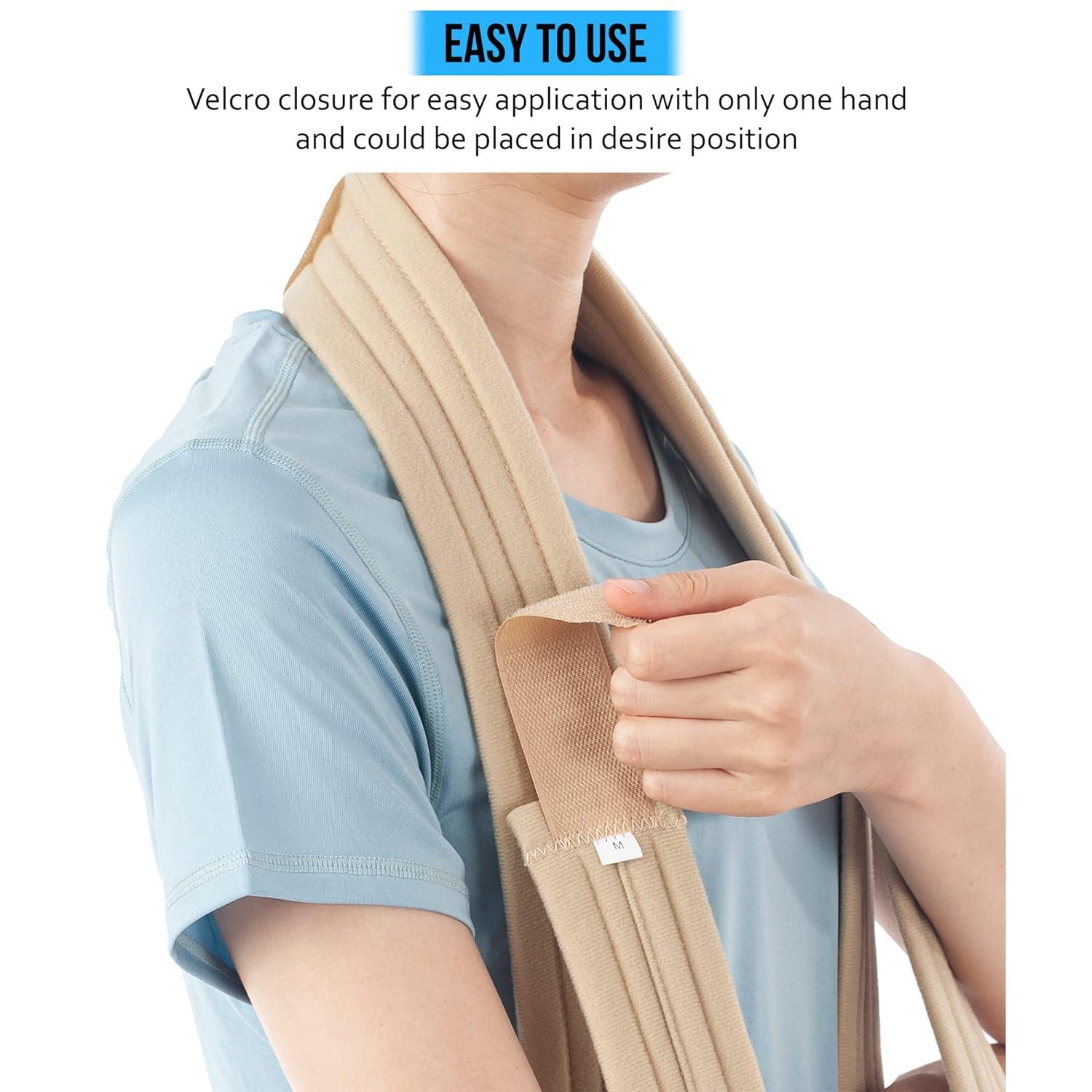 360 RELIEF Adjustable Arm Sling Neck Support - Collar and Cuff ...