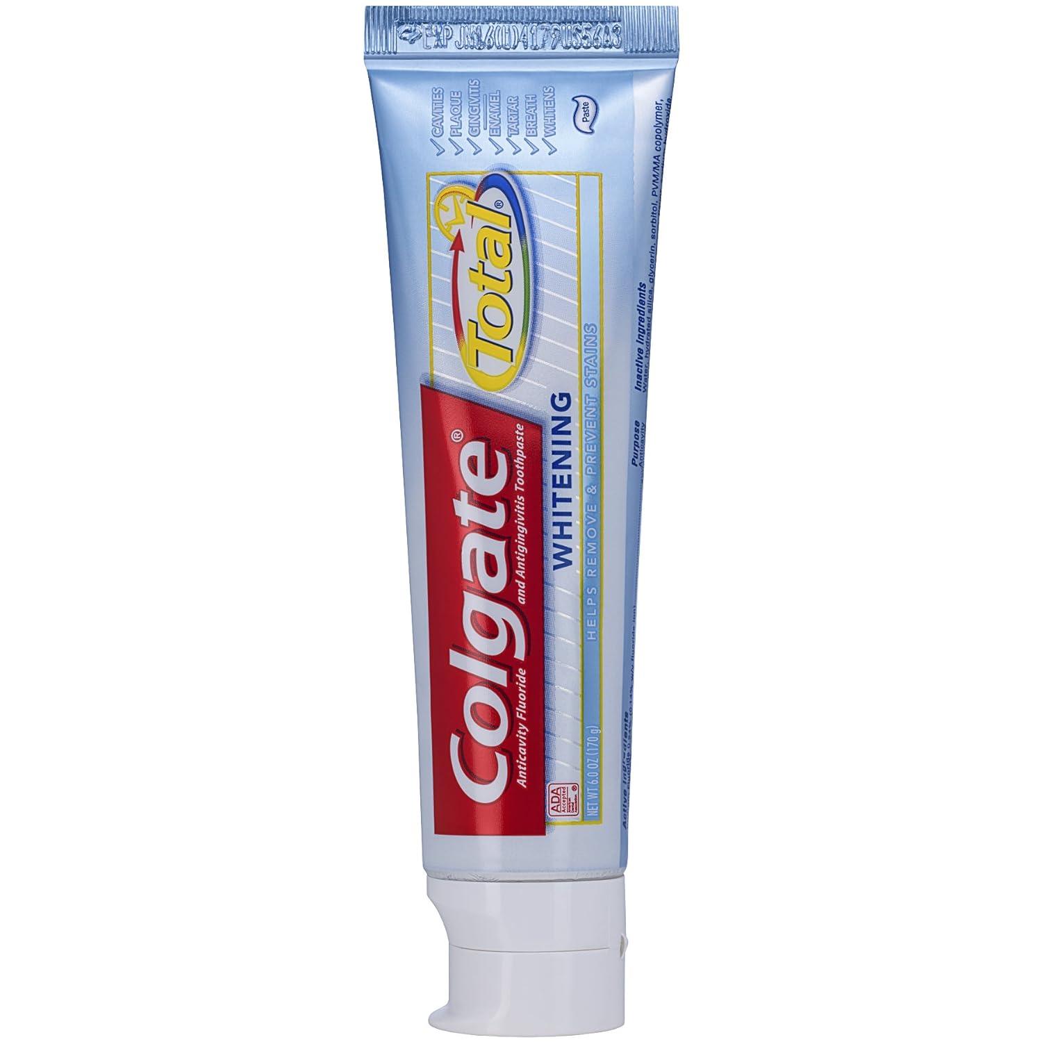 Colgate Total Whitening Toothpaste Twin Pack - 6oz (2 Pack) | Freshens ...