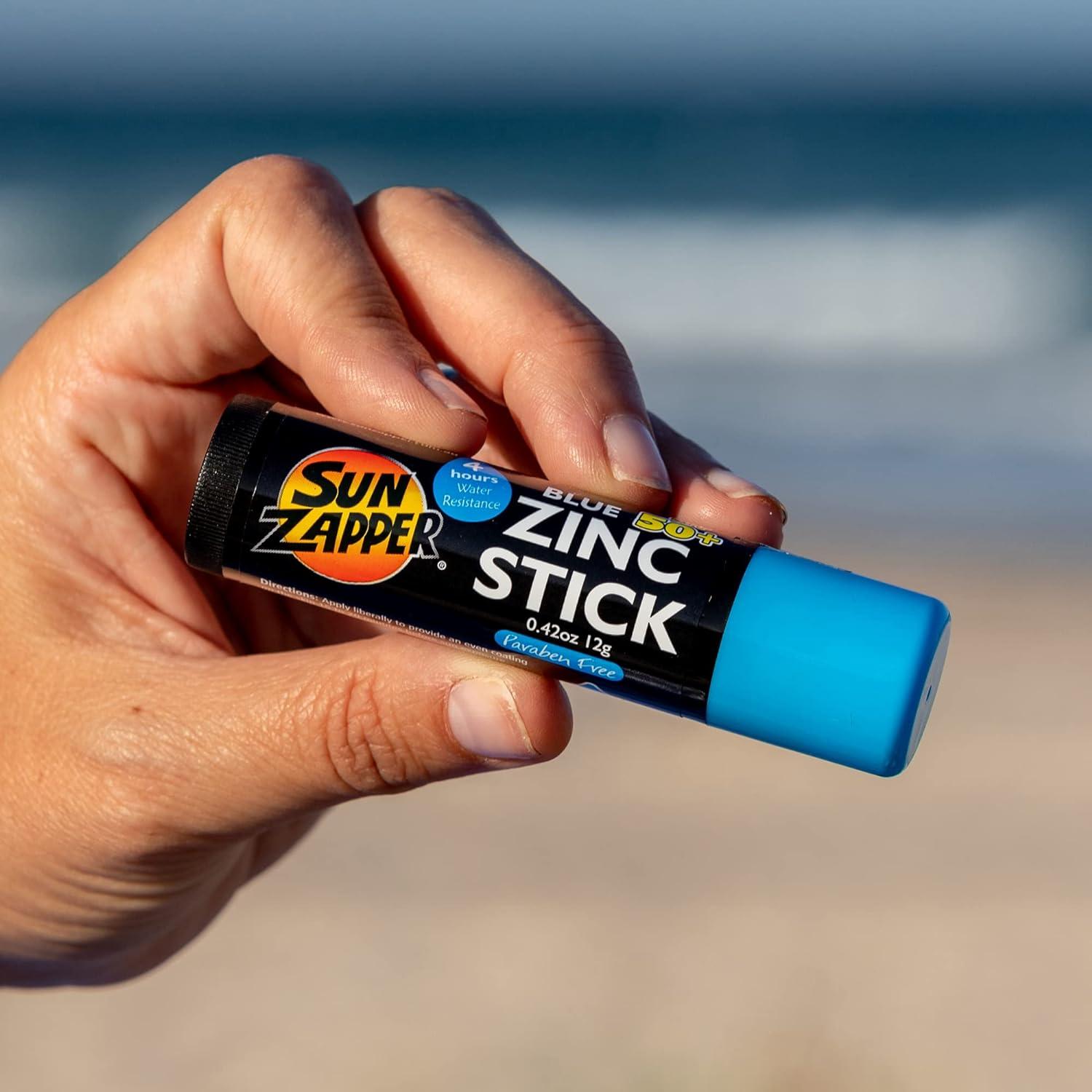 Sun Zapper Zinc Stick SPF 50+ 4-Pack | Mineral Sunscreen for Face ...