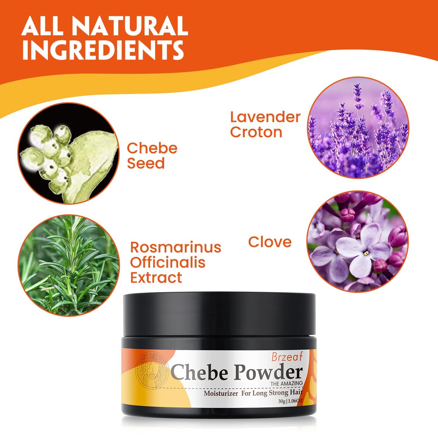 Brzeaf Natural Chebe Powder (30g) - African Hair Growth Treatment ...